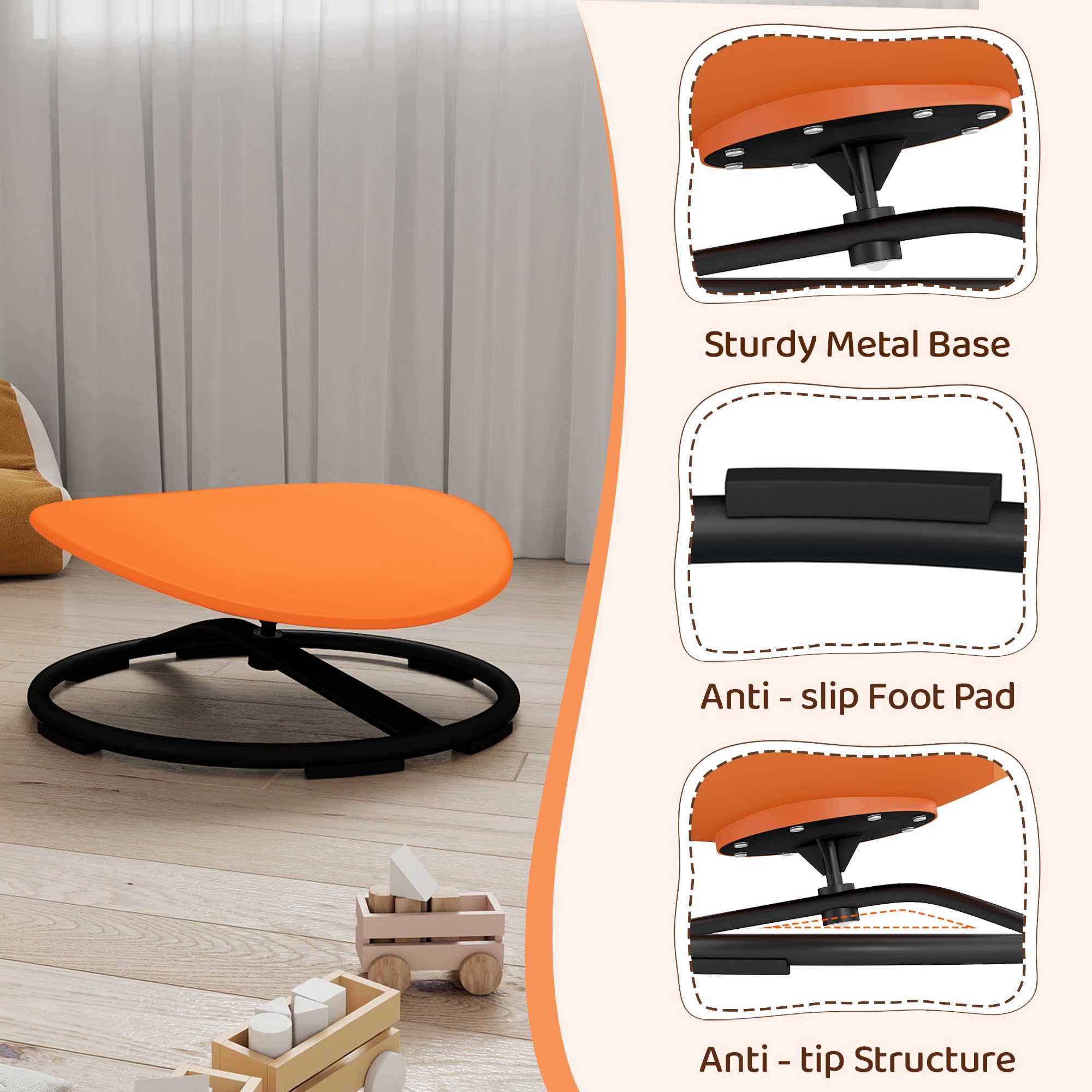 Snapklik.com : Sensory Balance 360 Spinning Chair For ADHD And Autism ...