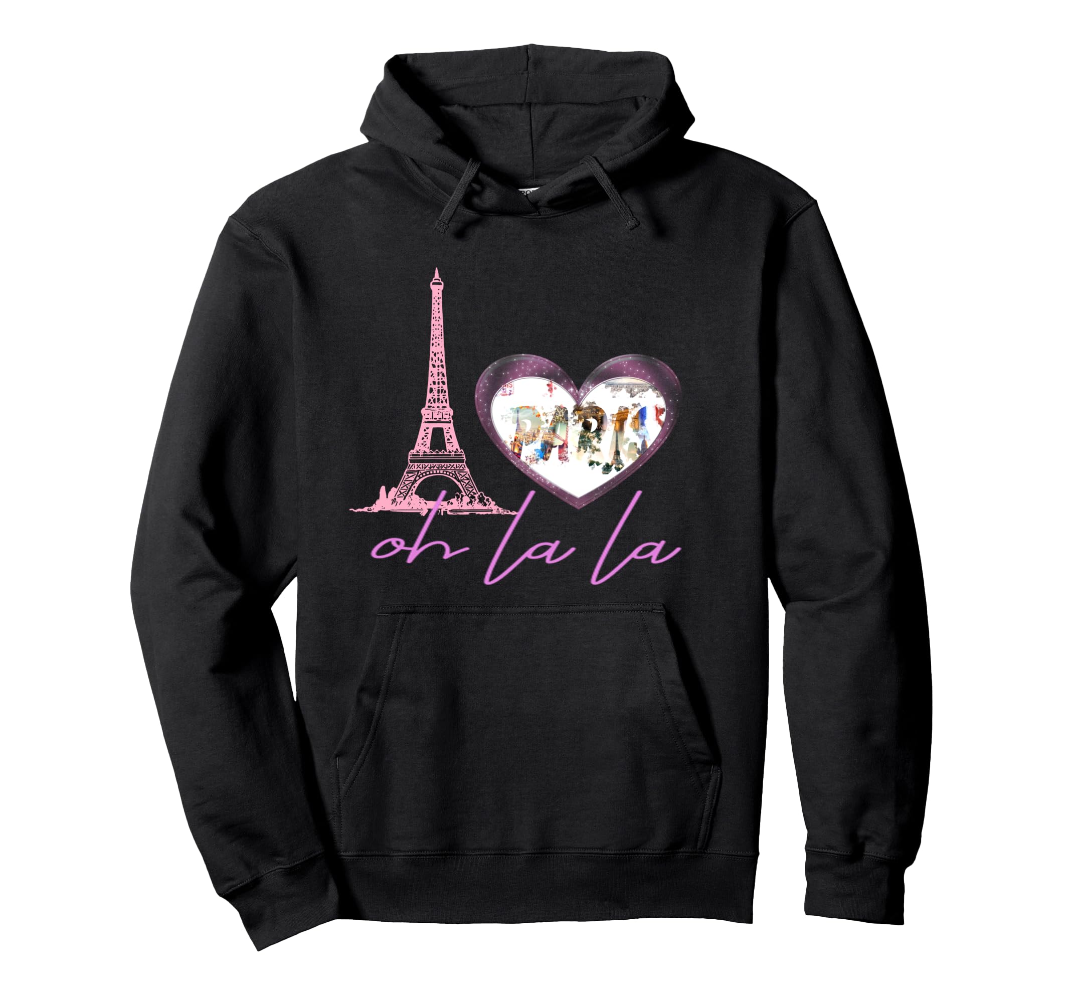 Amazon.com: I love Paris, France, Artistic Heart, Eiffel Tower Oh la la ...