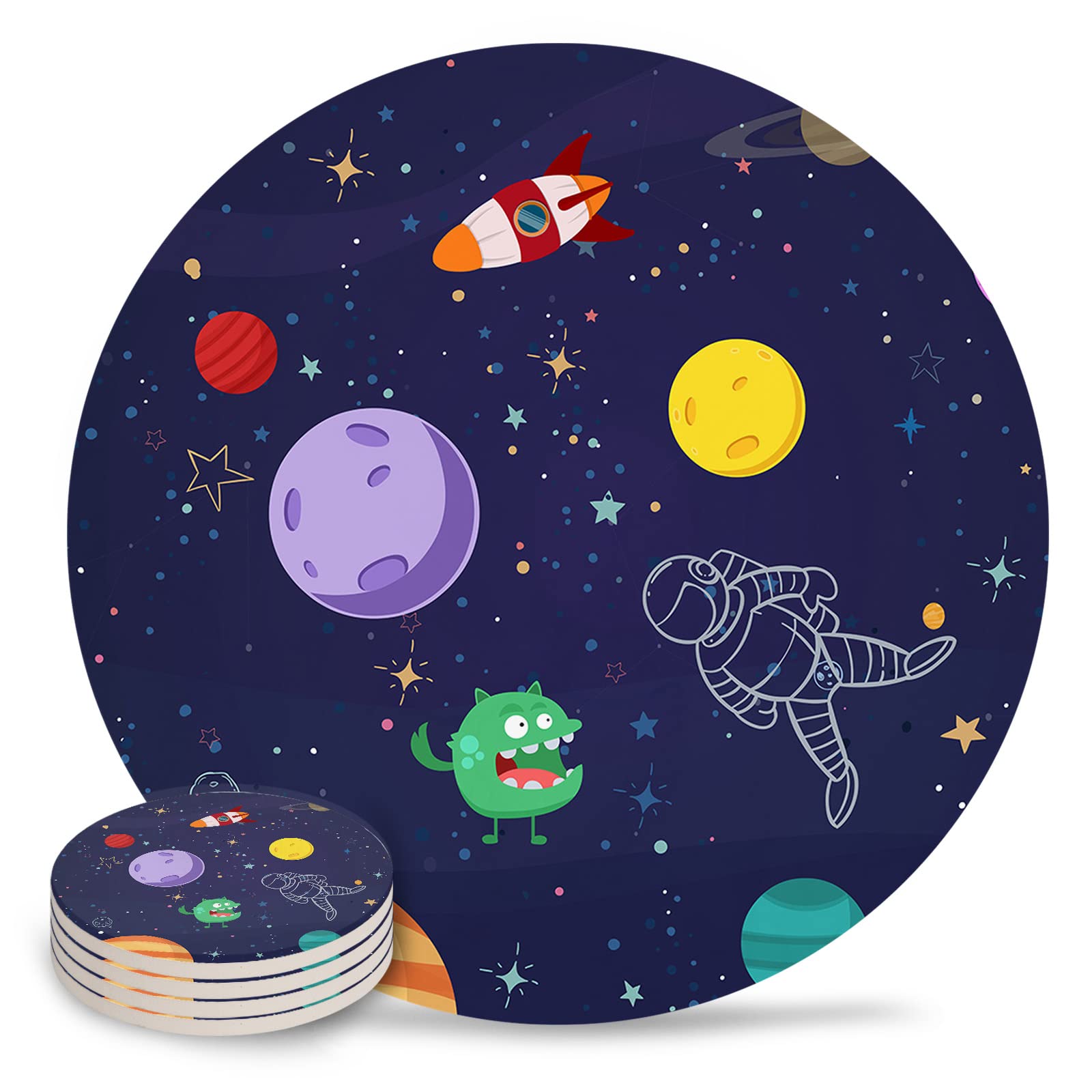 Cute Litter Cartoon Planet