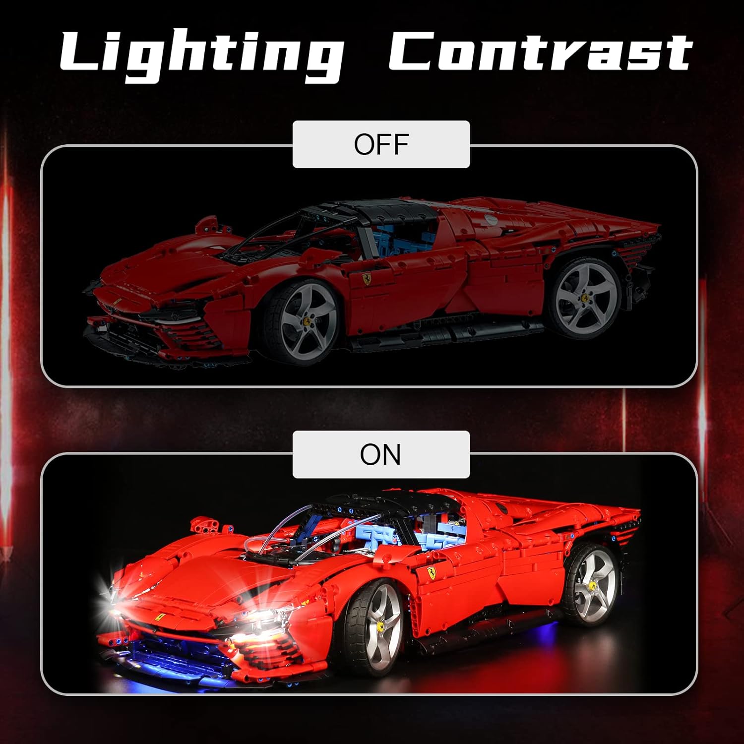 Kit de luces LED para Lego Technic Ferrari Daytona SP3 42143 Juego de ...