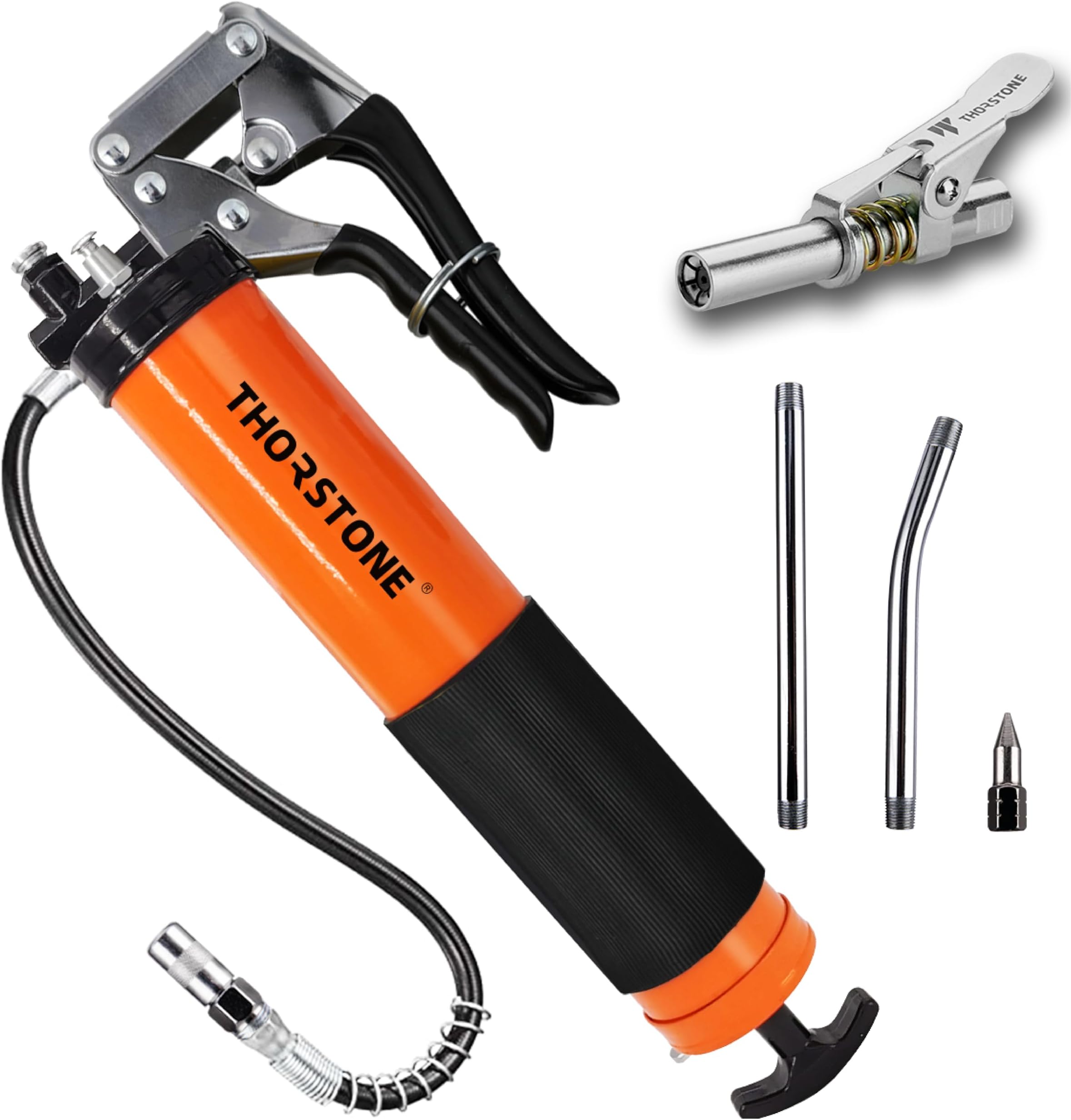 Amazon.com: Grease Gun Kit with Hose Coupler: Lube Grease Guns Tool for ...