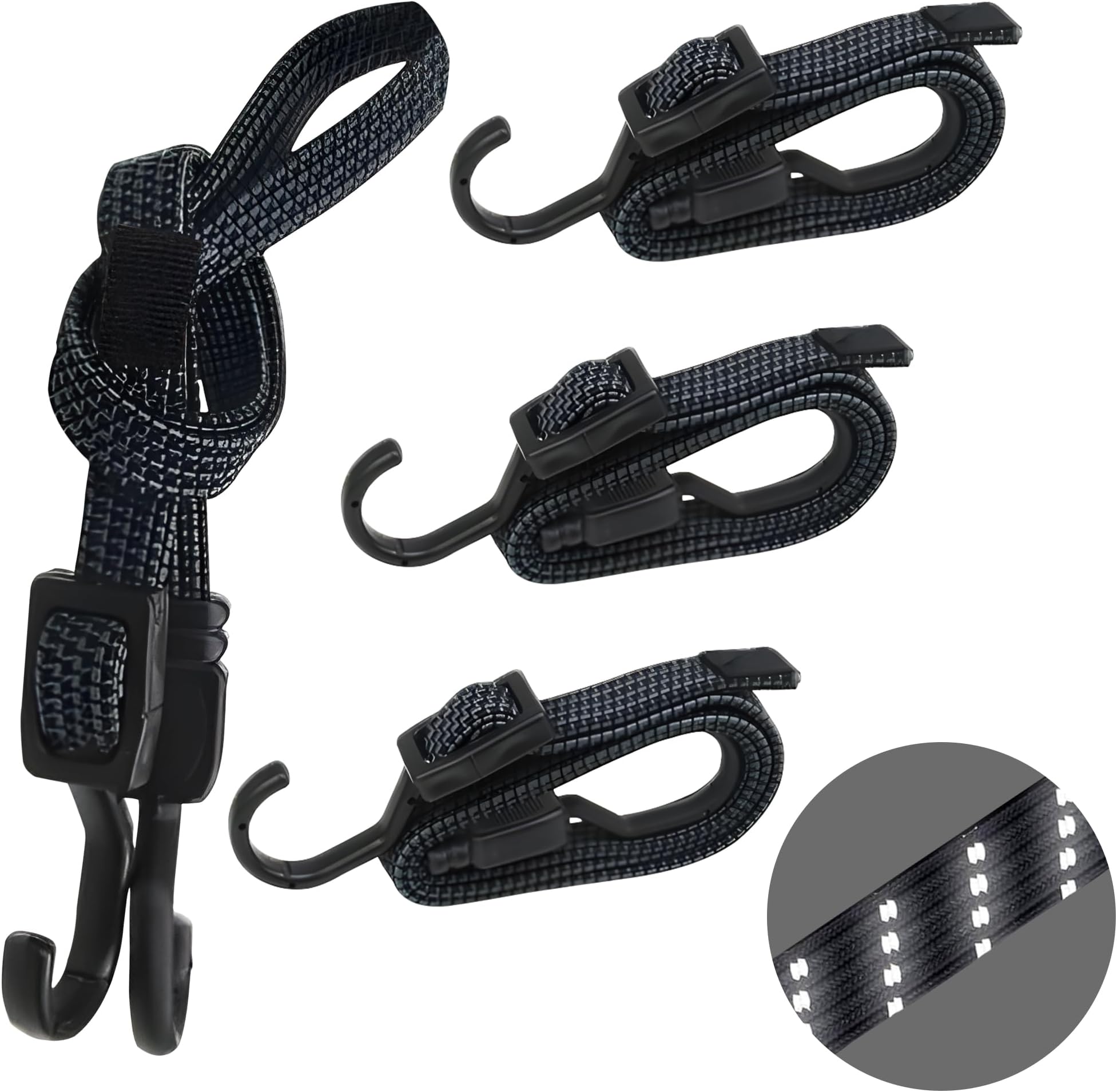 Hejo Spanngummi mit Haken, 4er Set Expander,1m & 2m Verstellbarer ...