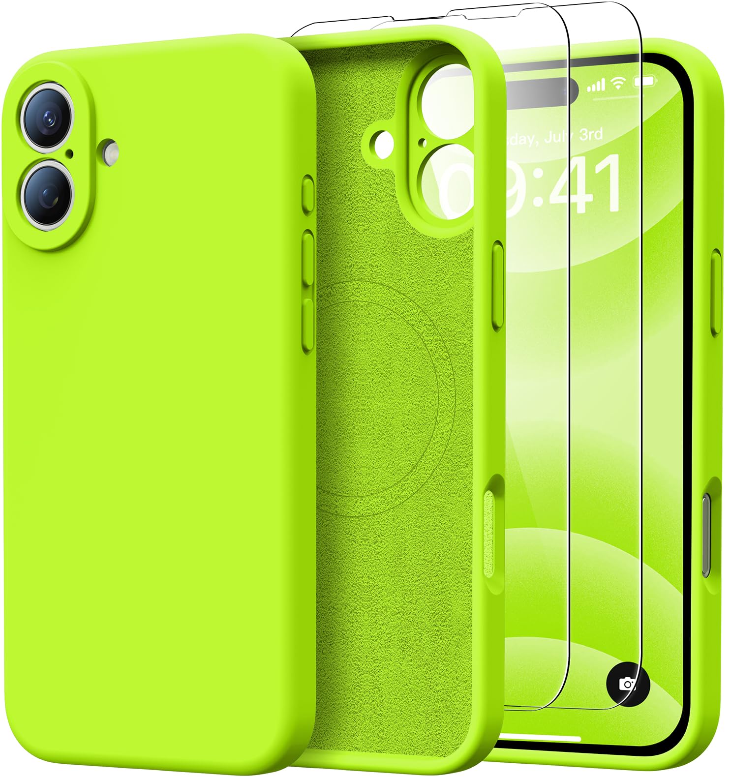 Amazon.com: Kiresen for iPhone 16 Case with 2 Screen Protectors ...