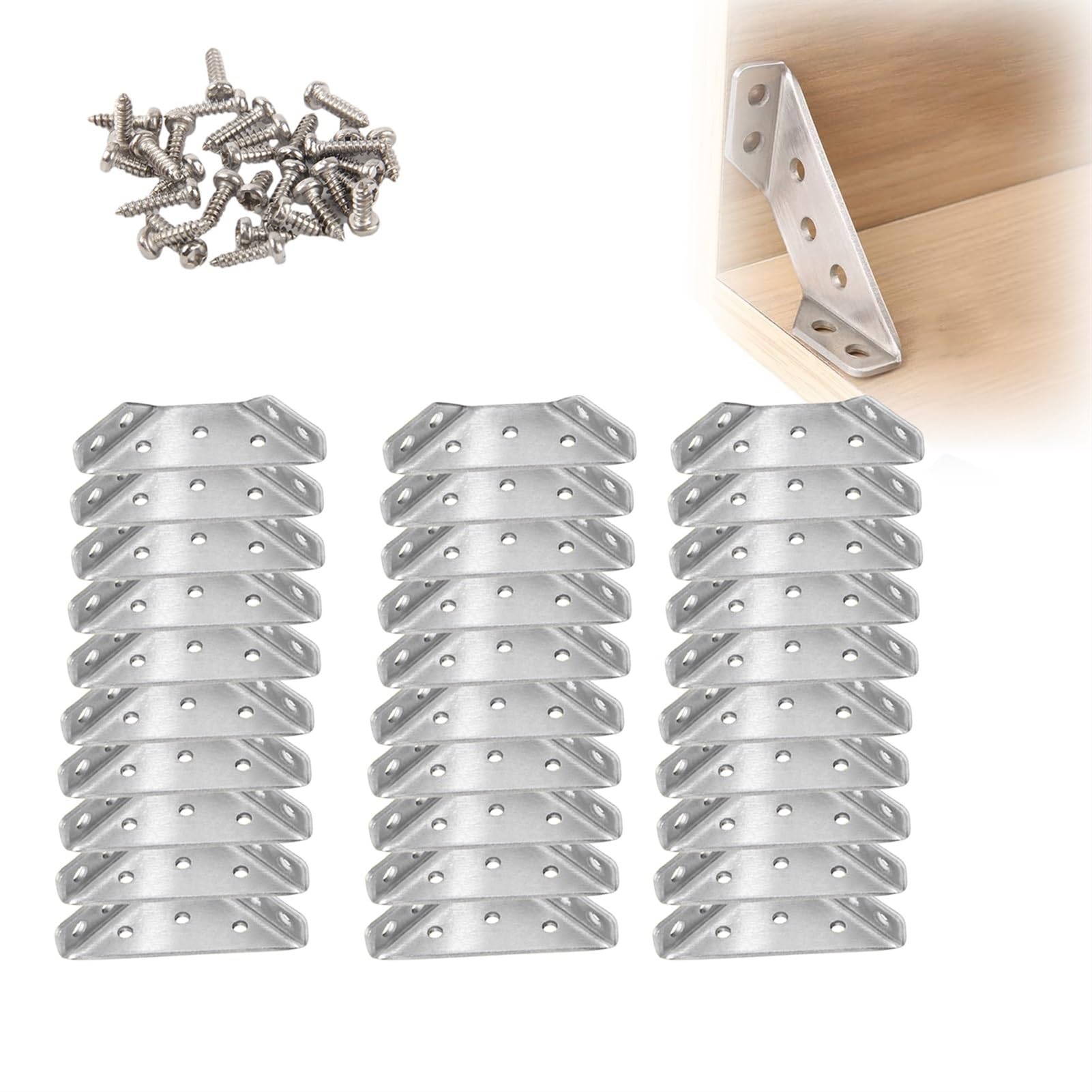 Amazon.com: Universal Stainless Steel Furniture Corner Connector ...