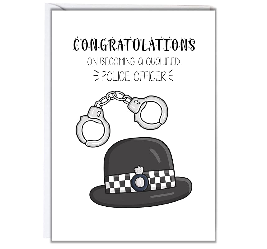 Police Congratulations Card - Police Graduation - Police Officer Congratulations - Policeman ...