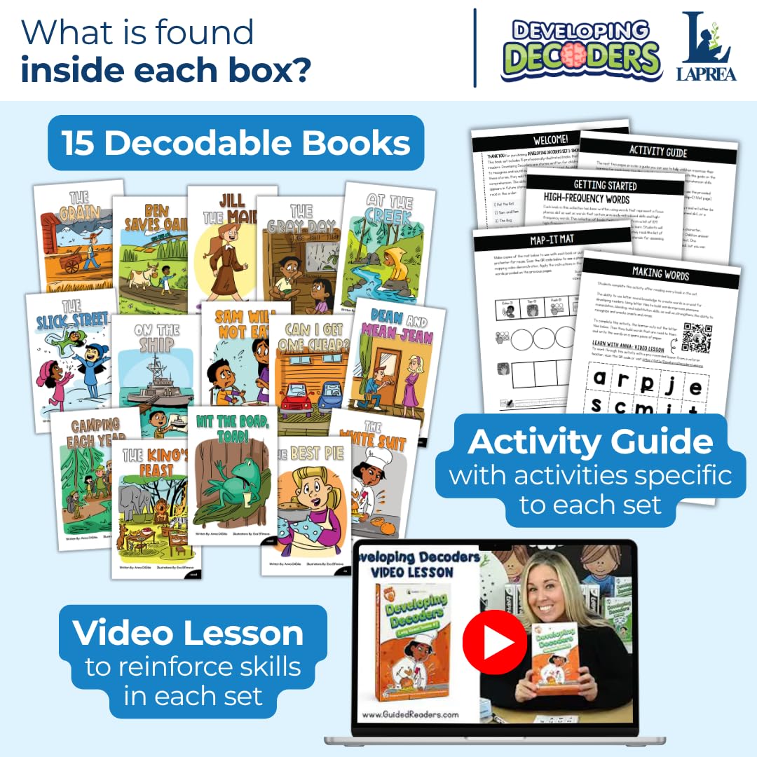 Snapklik.com : Decodable Readers: 15 Long Vowel Teams Phonics Books For ...