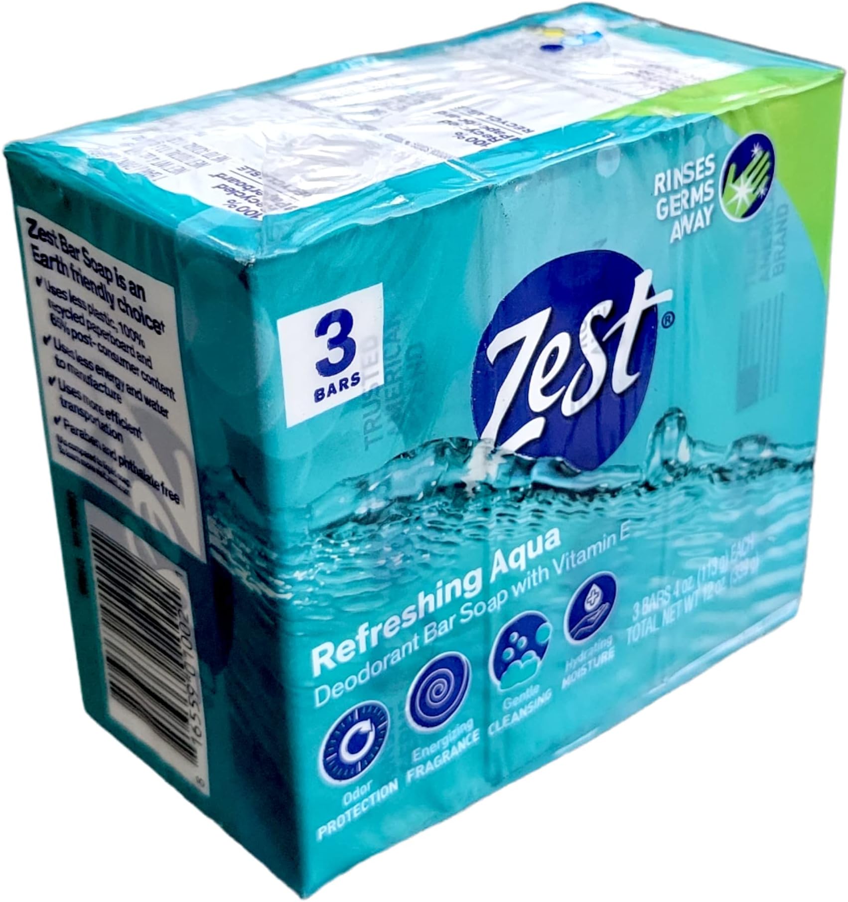 Amazon.com : Zest Bar Soap - Enriched with Vitamin E - Moisturizing ...