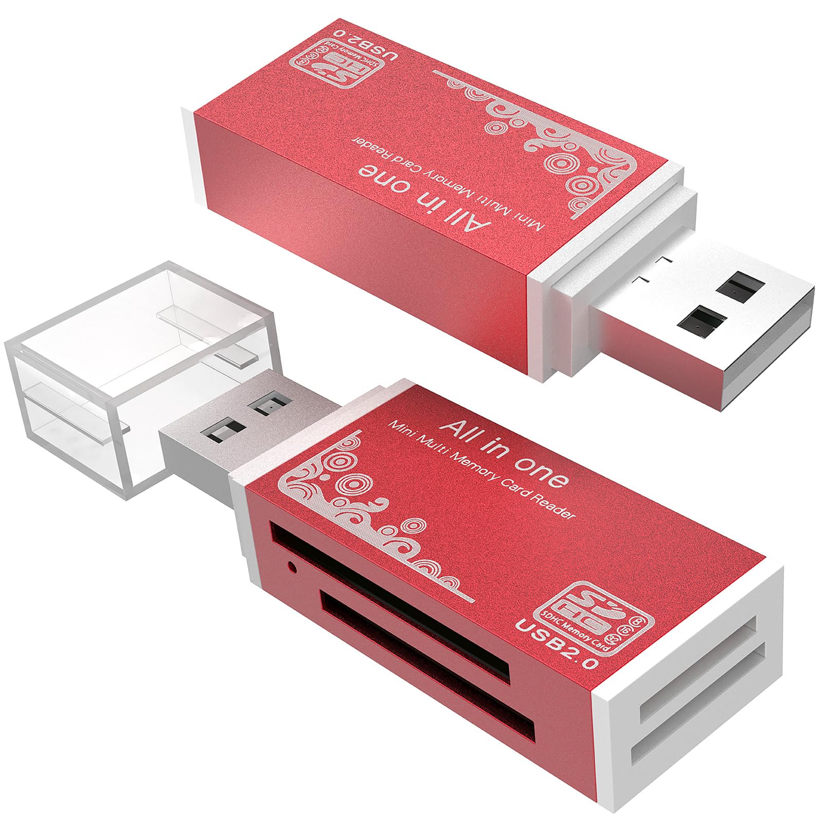 Amazon.com: Micro SD Card Reader, 4-in-1 SD Card Reader to USB Adapter ...
