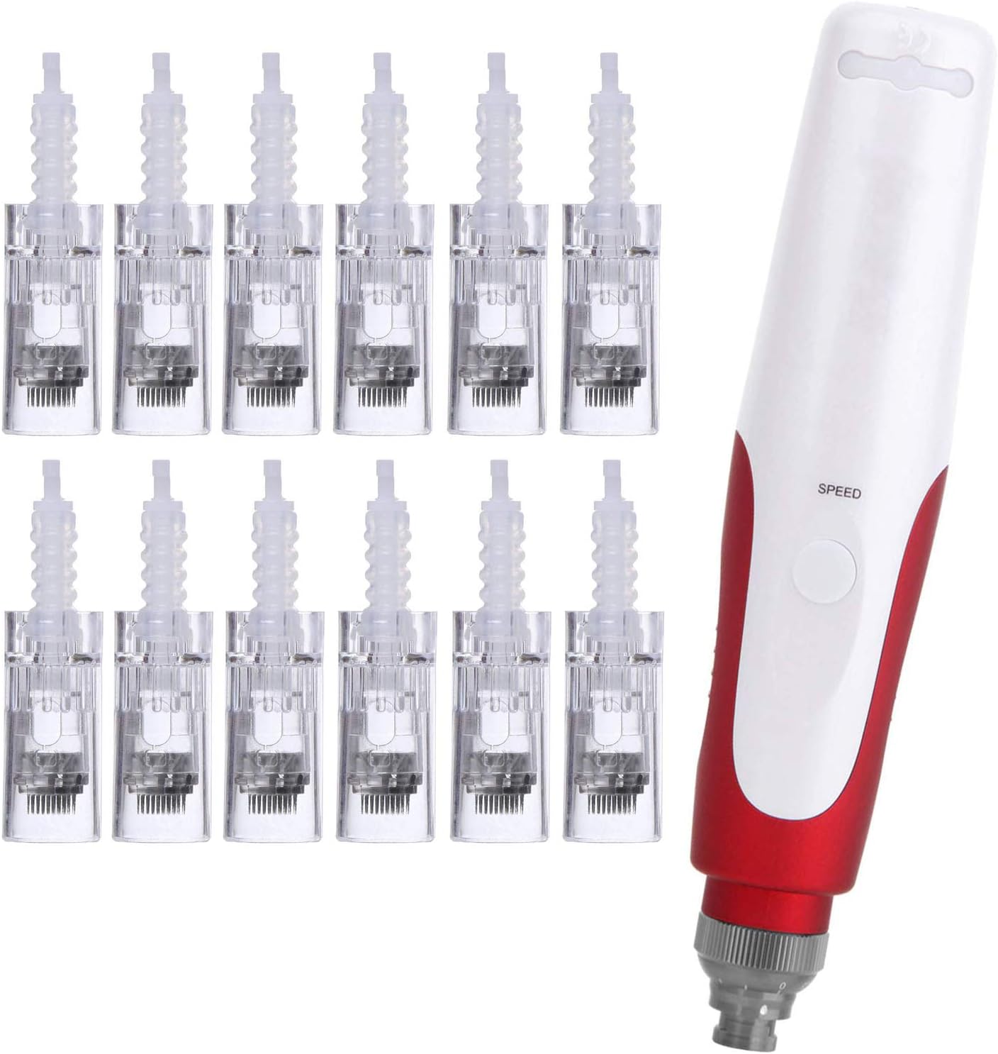 PIPM Derma Pen Microneedling Pen Professional with 12 PCS 36-Pin ...