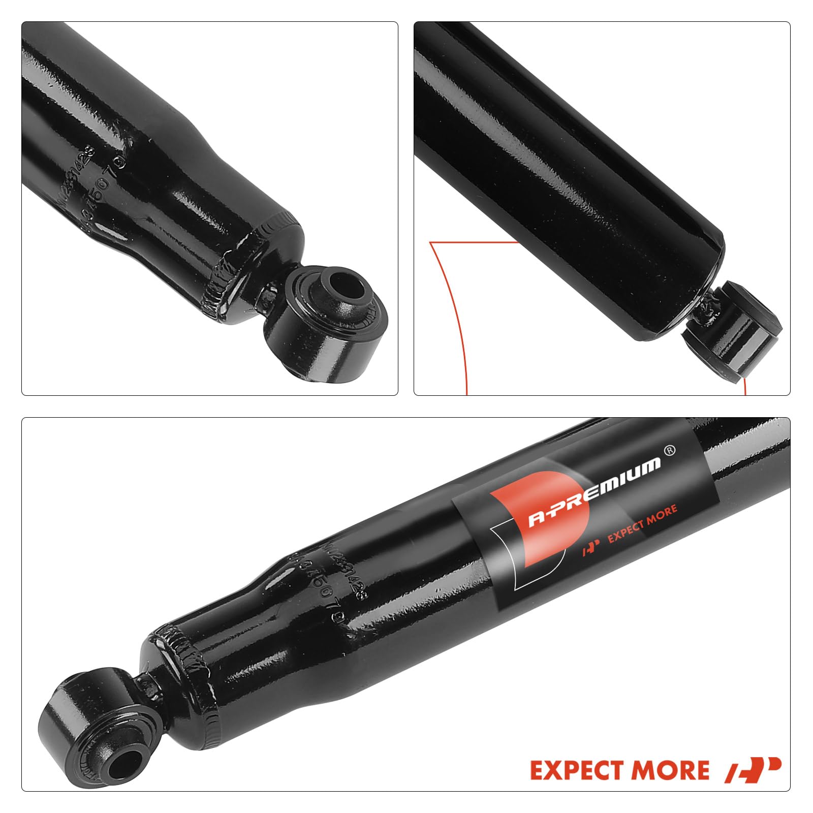 A-Premium Rear Pair (2) Shock Absorber Compatible with Ford F-250 F250 ...