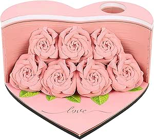 Amazon.com : 3D Memo Pad Love Flower, Cute Sticky Notes, Artsy Pads ...