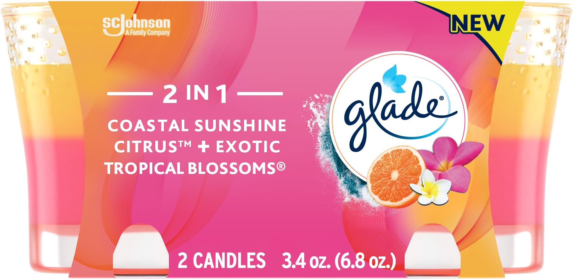 Amazon.com: Glade Candle Jar, Air Freshener, 2in1, Radiant Berries ...