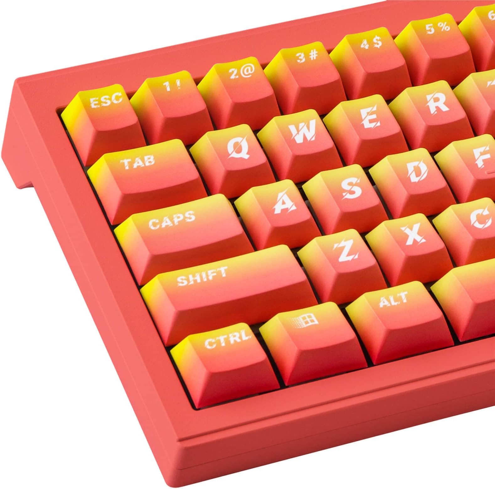 Amazon.com: Hyekit PBT Keycaps 133 Keys Flame Gradient Keycaps Cherry ...