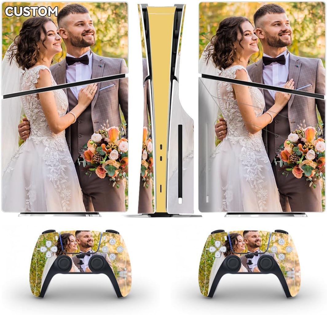 Amazon.com: Custom Vinyl Skin Sticker Decal Cover for PS5 Slim Disc ...