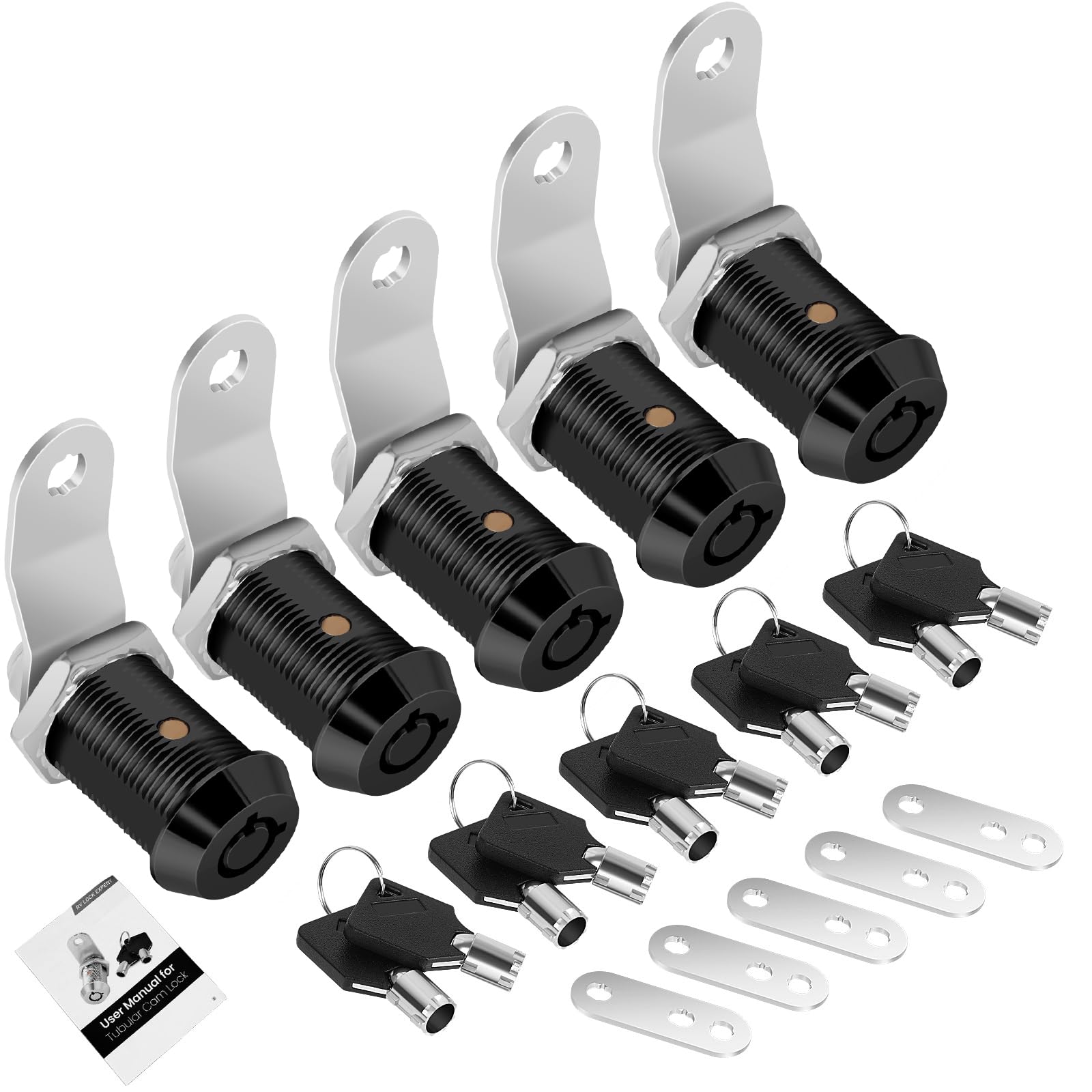 Amazon.com: 5 Pack Cabinet Lock with Keys, 1" RV Storage Locks Keyed ...