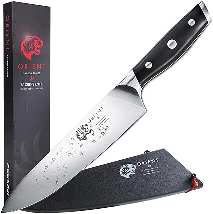 ORIENT 8 inch Chefs Knife - 20cm Chef Kitchen Knife - German Stainless ...