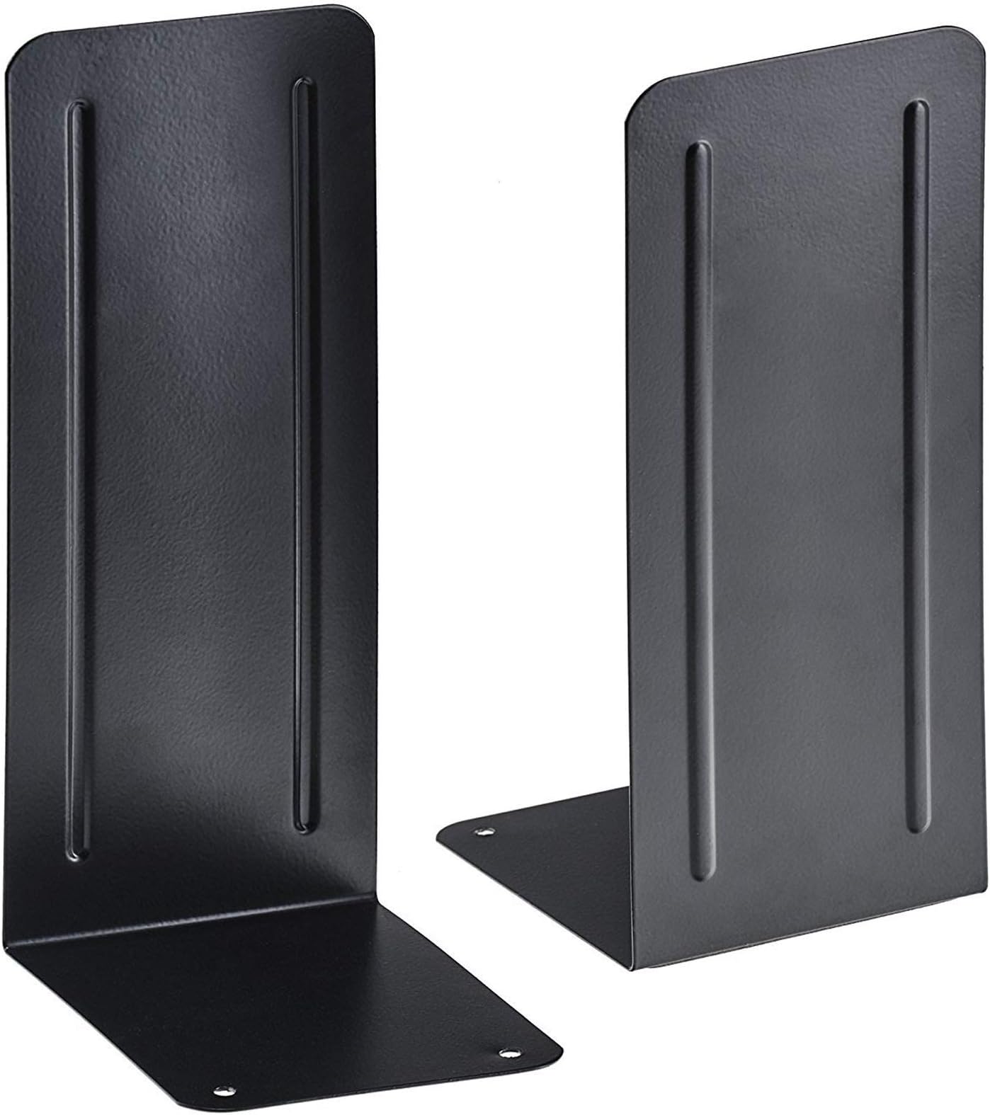 Amazon.com: Acrimet Jumbo Premium Metal Bookends 9" (Heavy Duty) (Black ...
