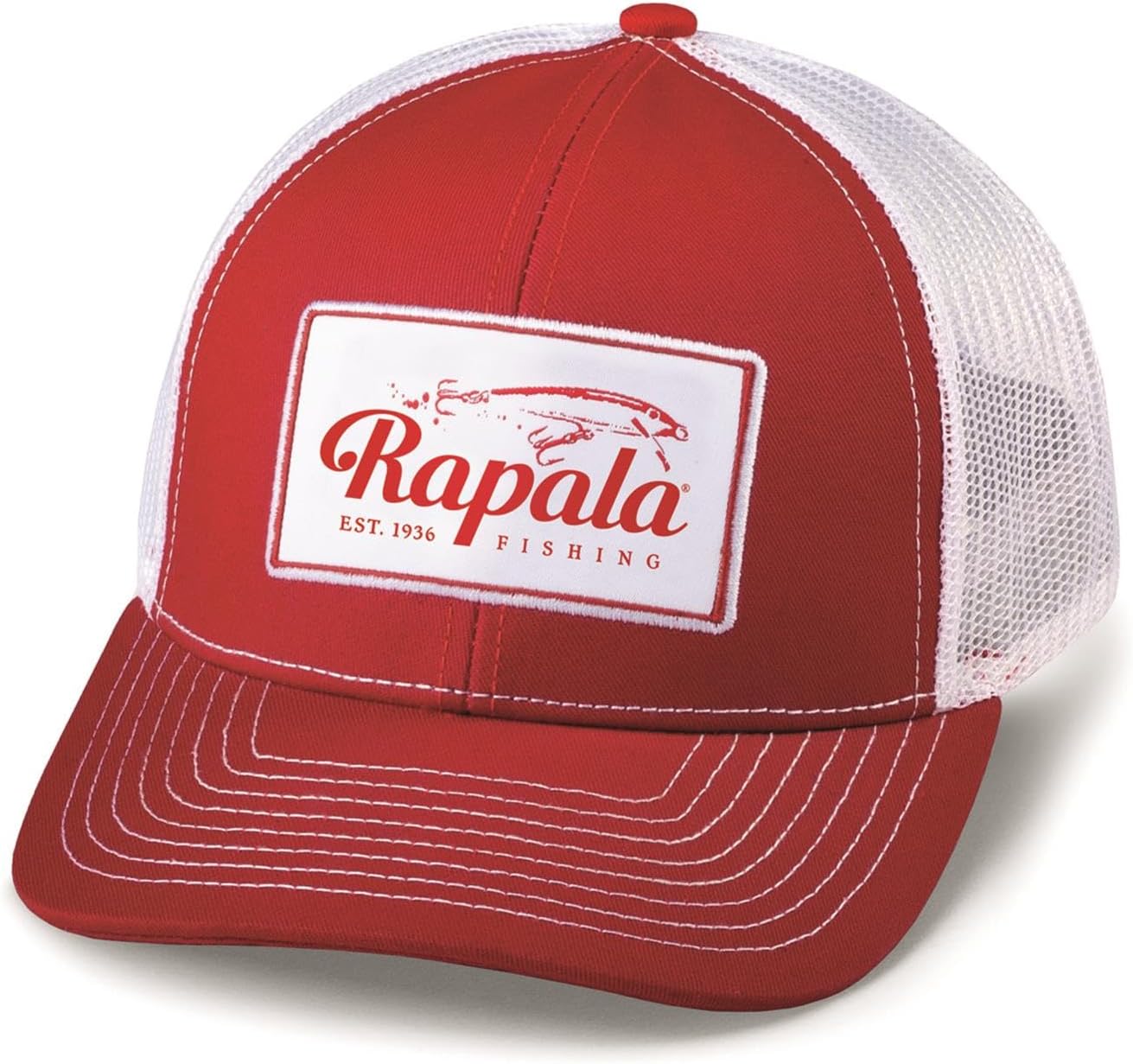 Amazon.com: Rapala Mid Pro Cap Patch Red : Clothing, Shoes & Jewelry