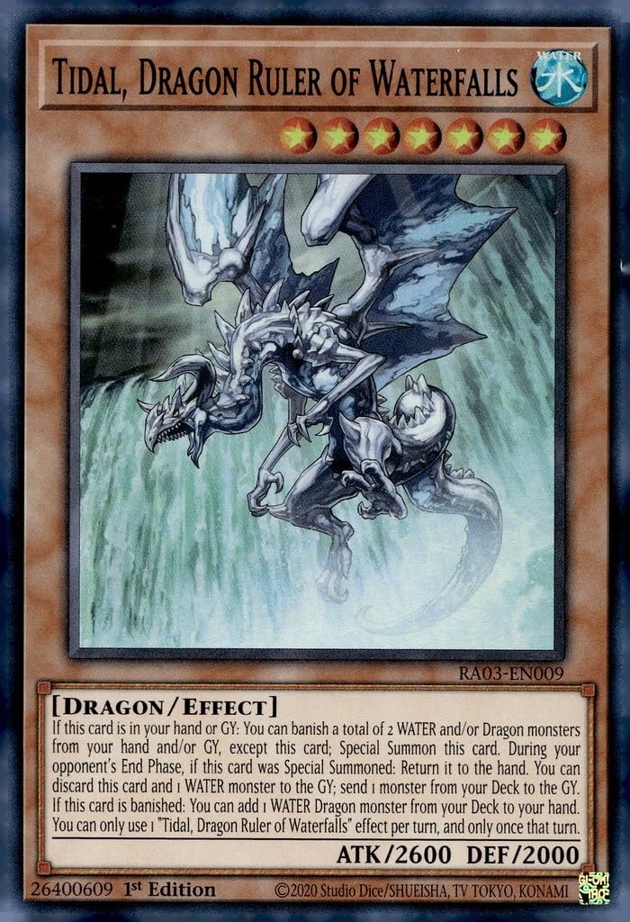 Amazon.com: Tidal, Dragon Ruler of Waterfalls - RA03-EN009 - Super Rare ...