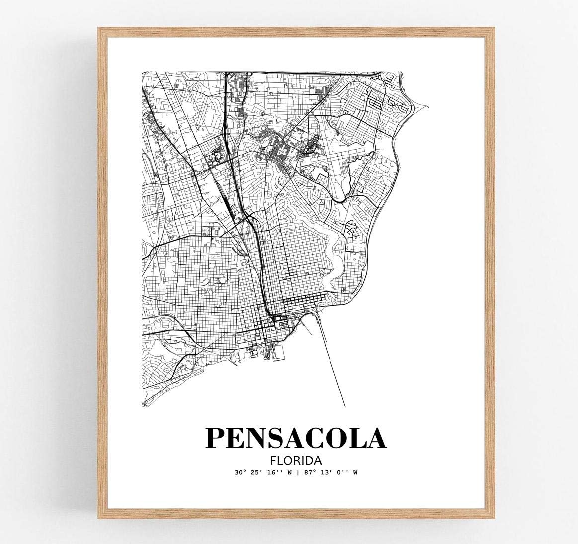 Map Of Pensacola Florida Pensacola Florida Map Stock Photos Free