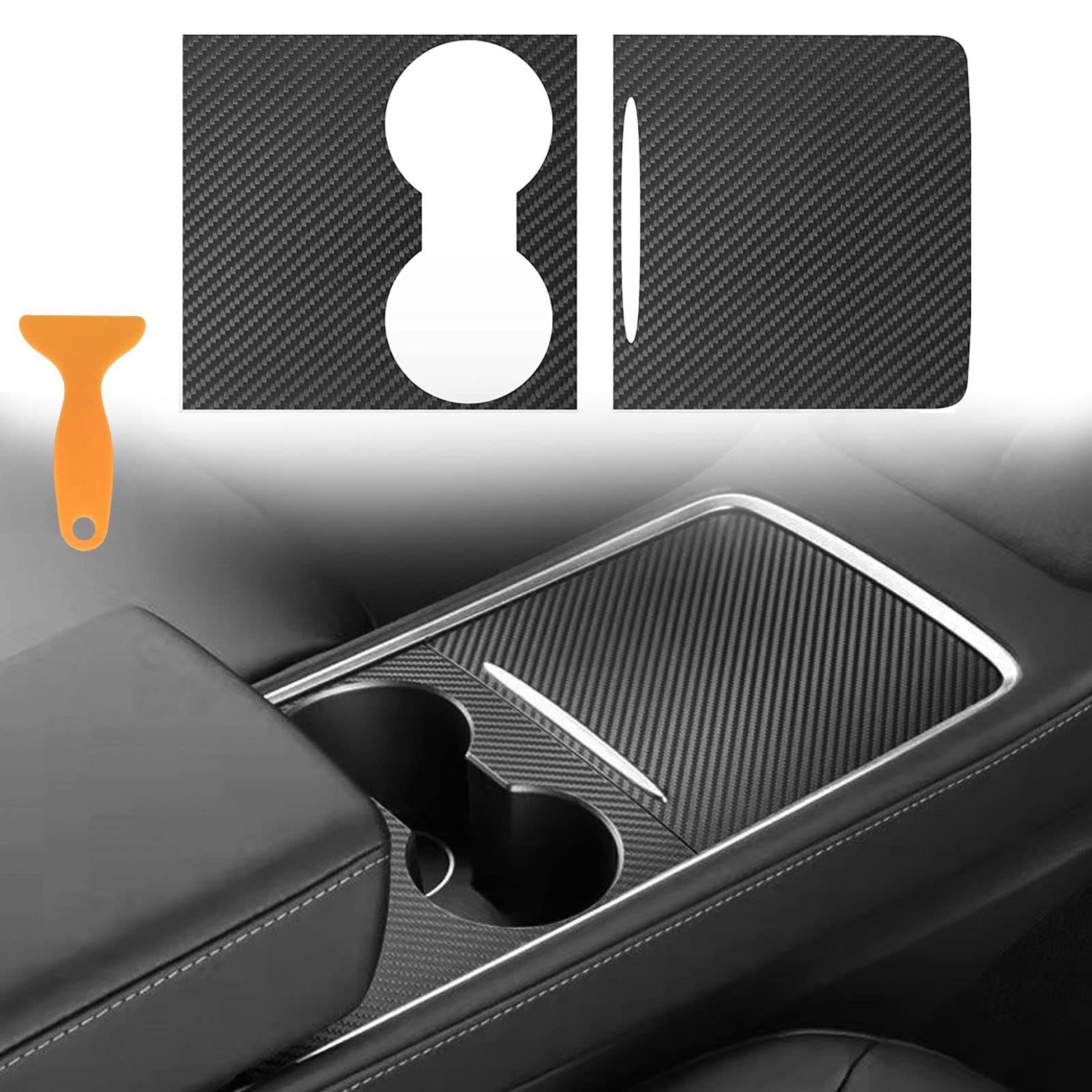 Center Consoles Wrap Kit for Tesla Model 3 Model Y 2021 2022 2023 ...