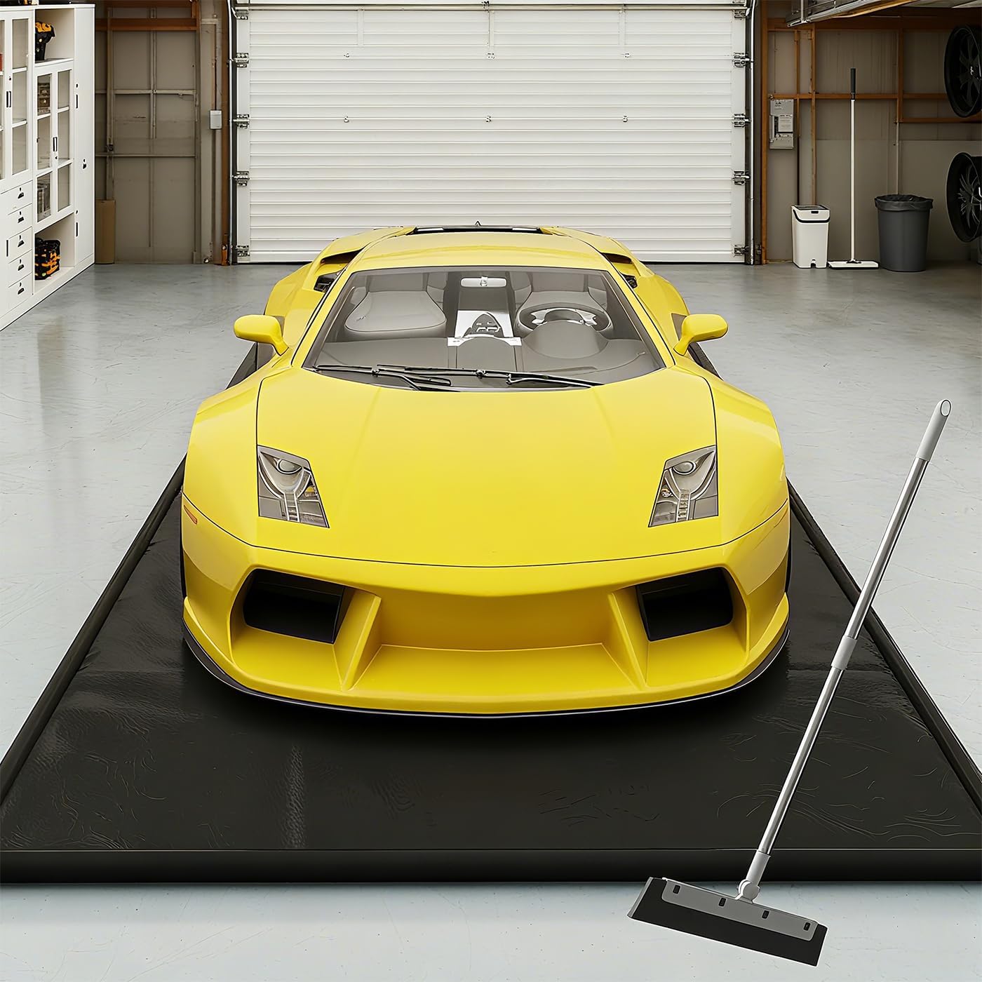 Amazon.com: SUNYRISY 8'6" x 22' Containment Garage Floor Mat Under Car ...