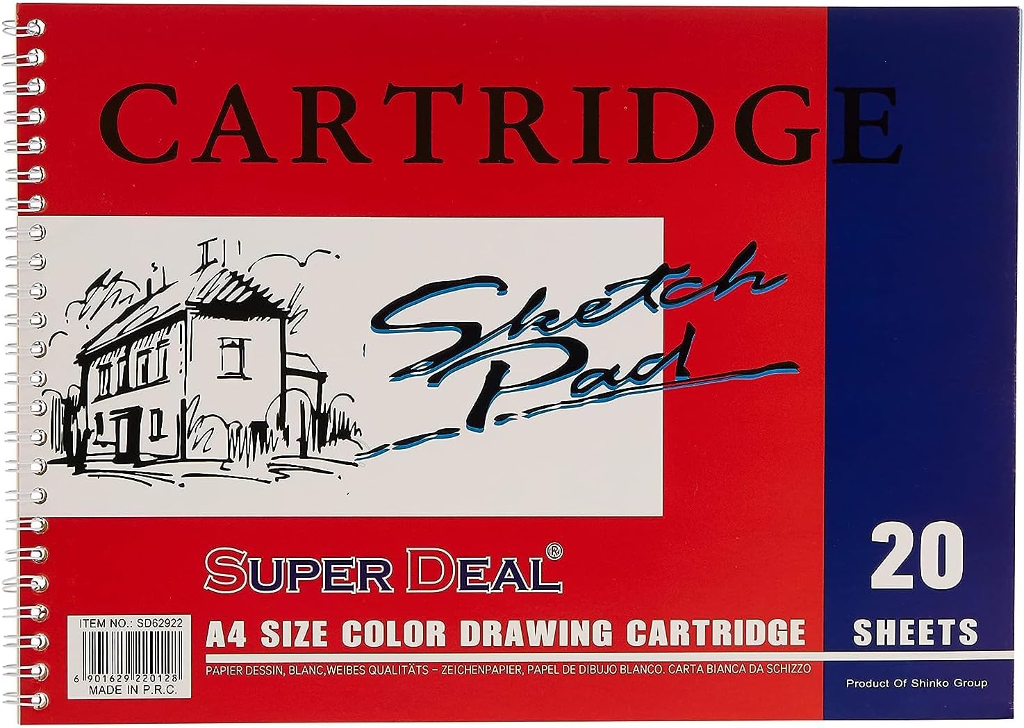 SUPER DEAL, A4 Color Drawing Cartidge Assorted Color 20 Sheets : Amazon ...