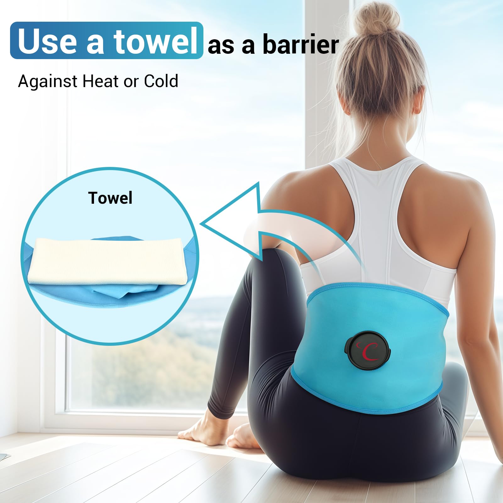 Snapklik.com : Wearable Back Ice Pack For Lower Back Pain, Ice Bag For ...