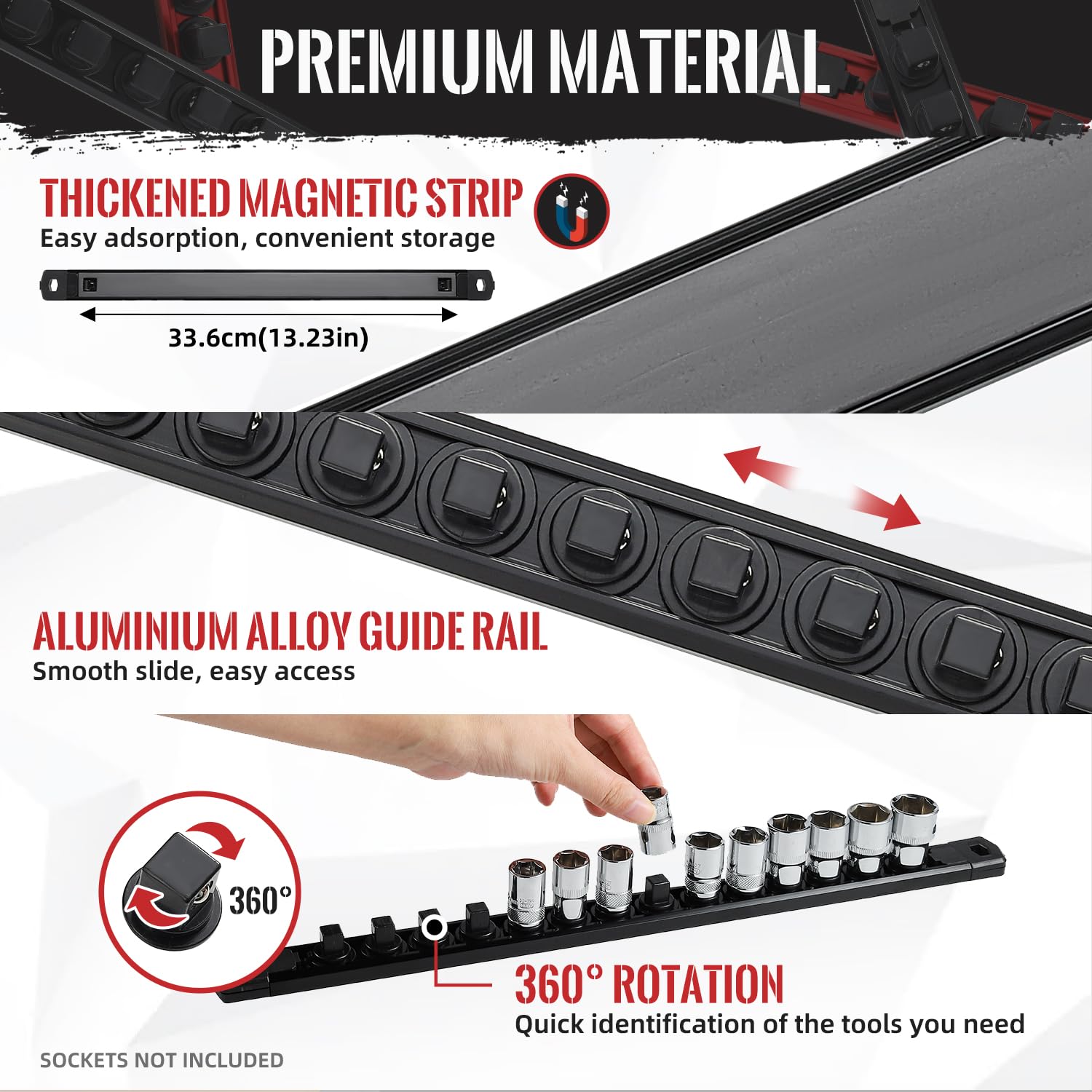 Snapklik.com : Reniteco Magnetic Socket Organizer, 1-Piece Heavty Duty ...