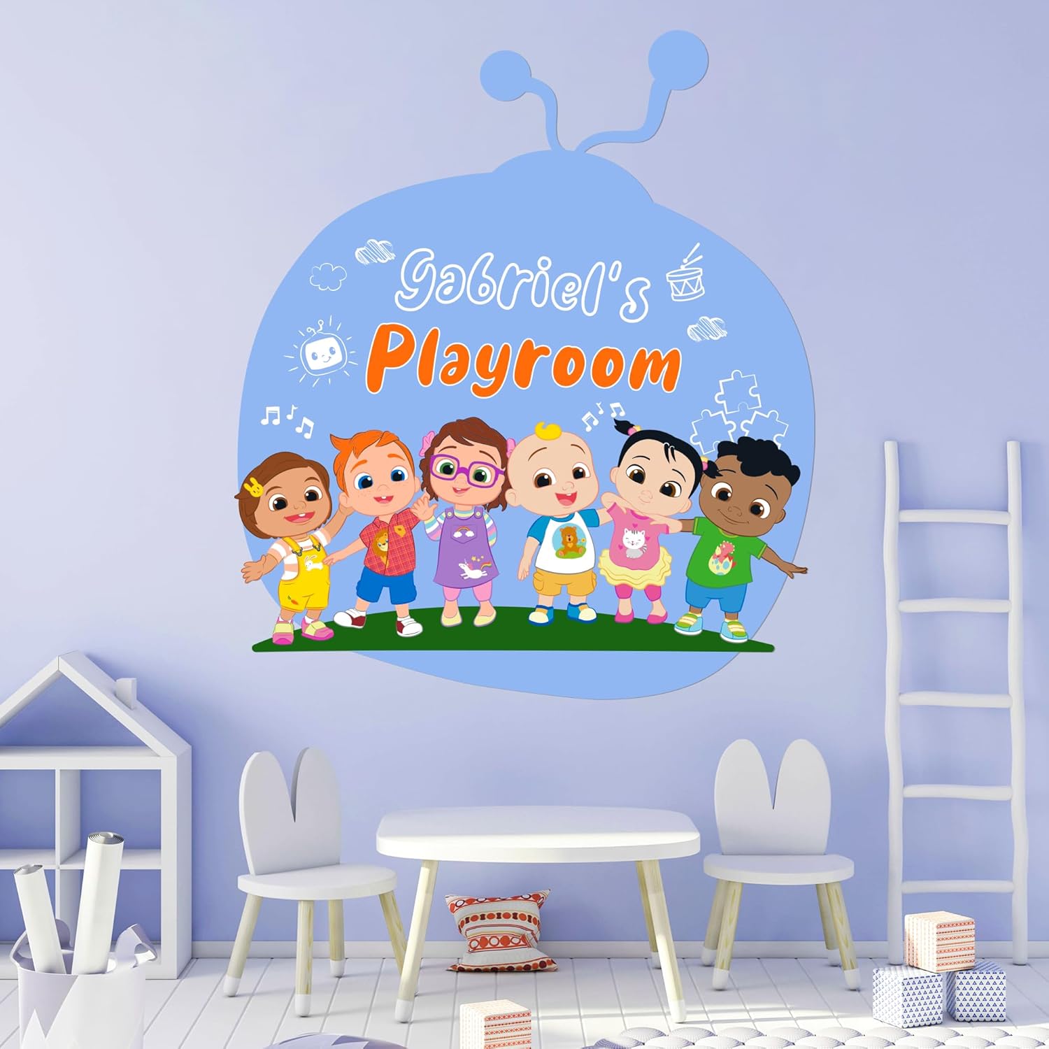 EGD Multiple Font Custom Name & Initial Cody CoComelon Kids Wall Decor ...