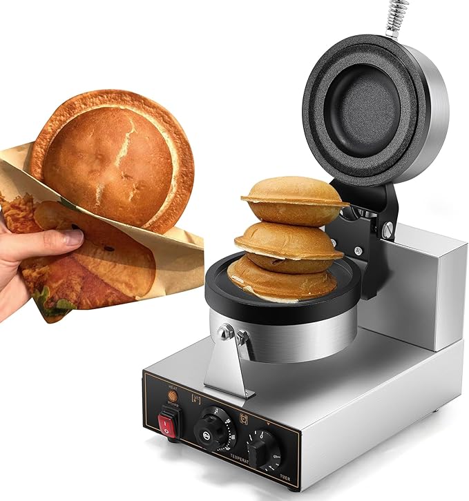 Amazon.com: Moongiantgo Burger Waffle Maker, Ice Cream Filling UFO ...