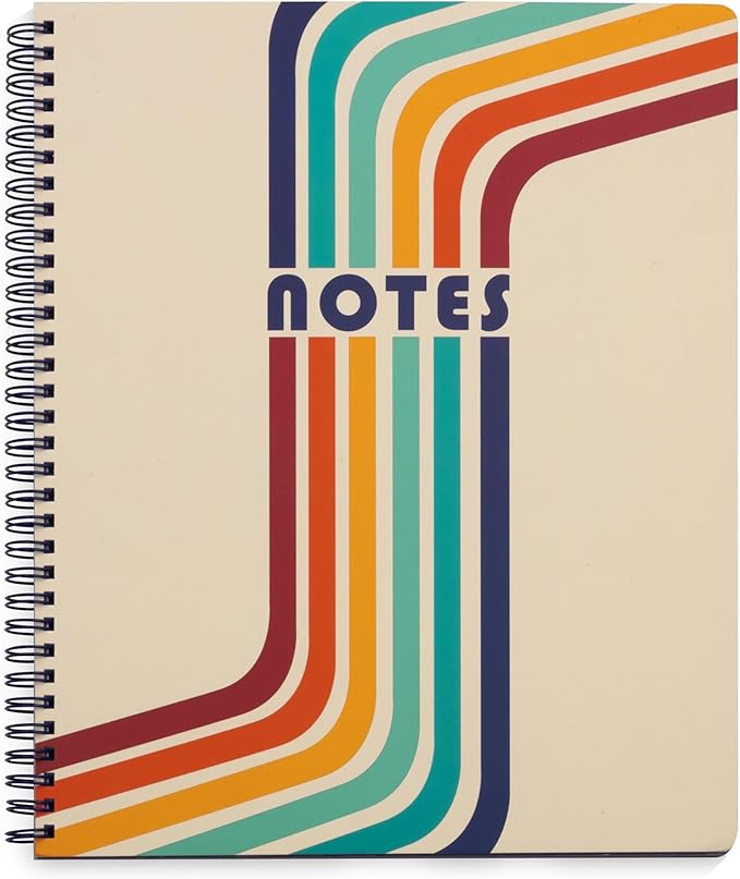 Amazon.com : Steel Mill & Co Cute Large Spiral Notebook College Ruled ...