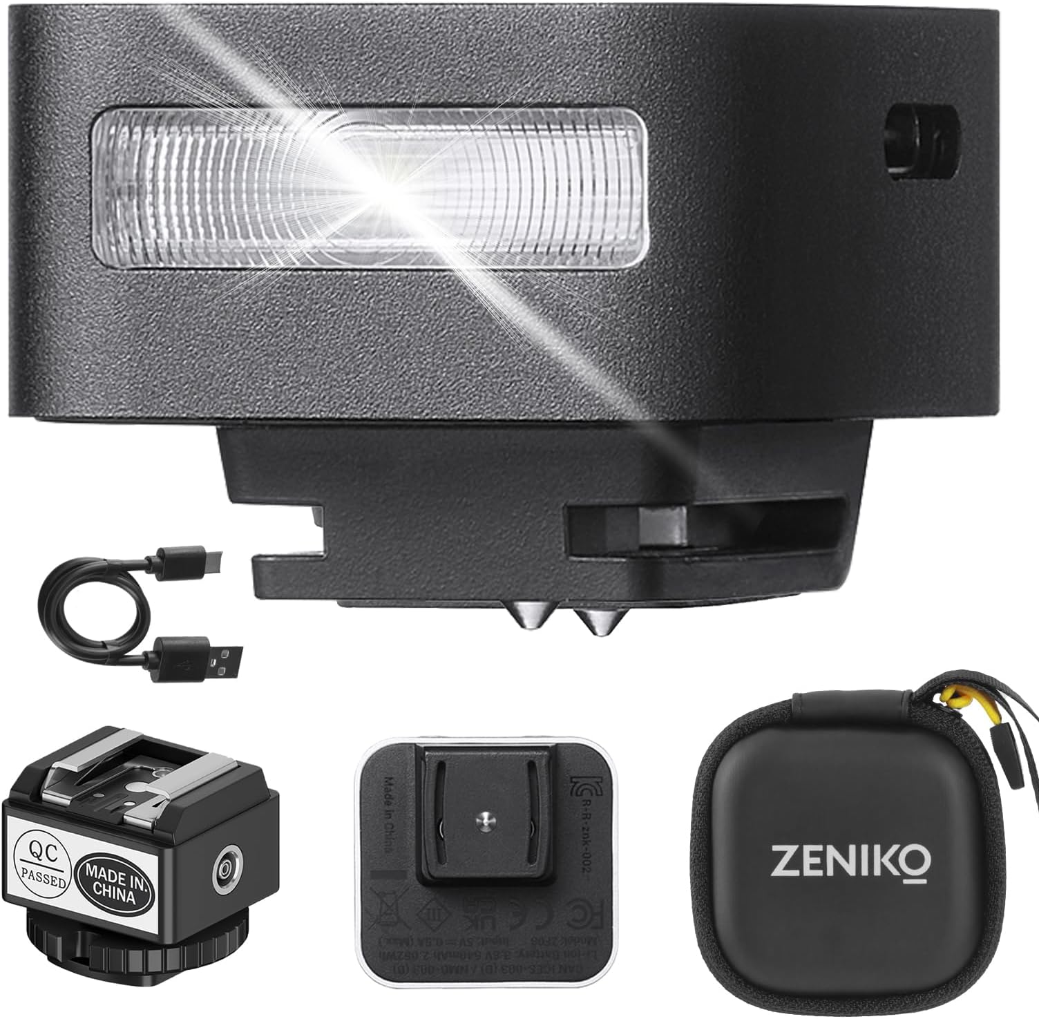 Amazon.com : ZENIKO ZF08 Mini Camera Flash Speedlite with Flash Height ...