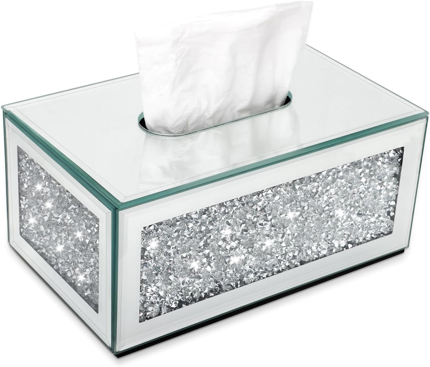 AAZZKANG Tissue Box Cover,Rectangular Crystal Crushed Diamond Tissue ...