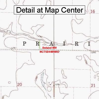 Amazon.com : USGS Topographic Quadrangle Map - Doland NW, South Dakota ...