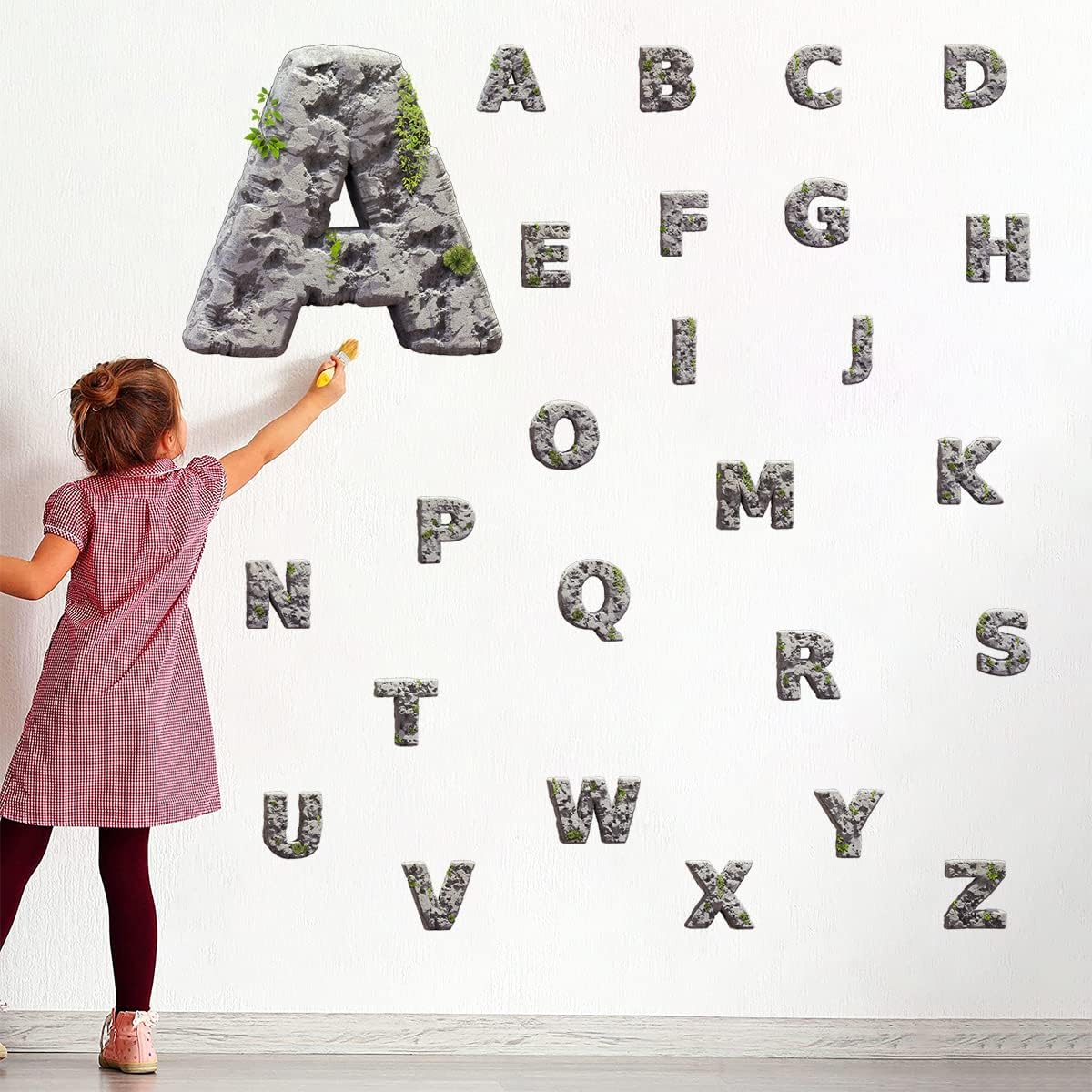 Amazon.com: XYLAND Rocky Alphabet ABC Wall Decals Kids Learning ...