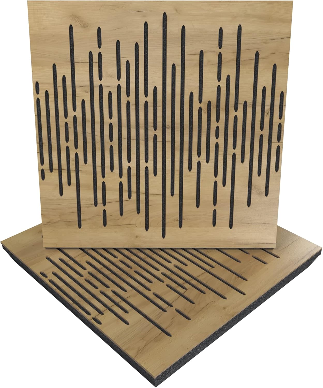 Amazon.com: (2 Pack) — Sound Absorption-Diffuse Acoustic Panel «Wave ...