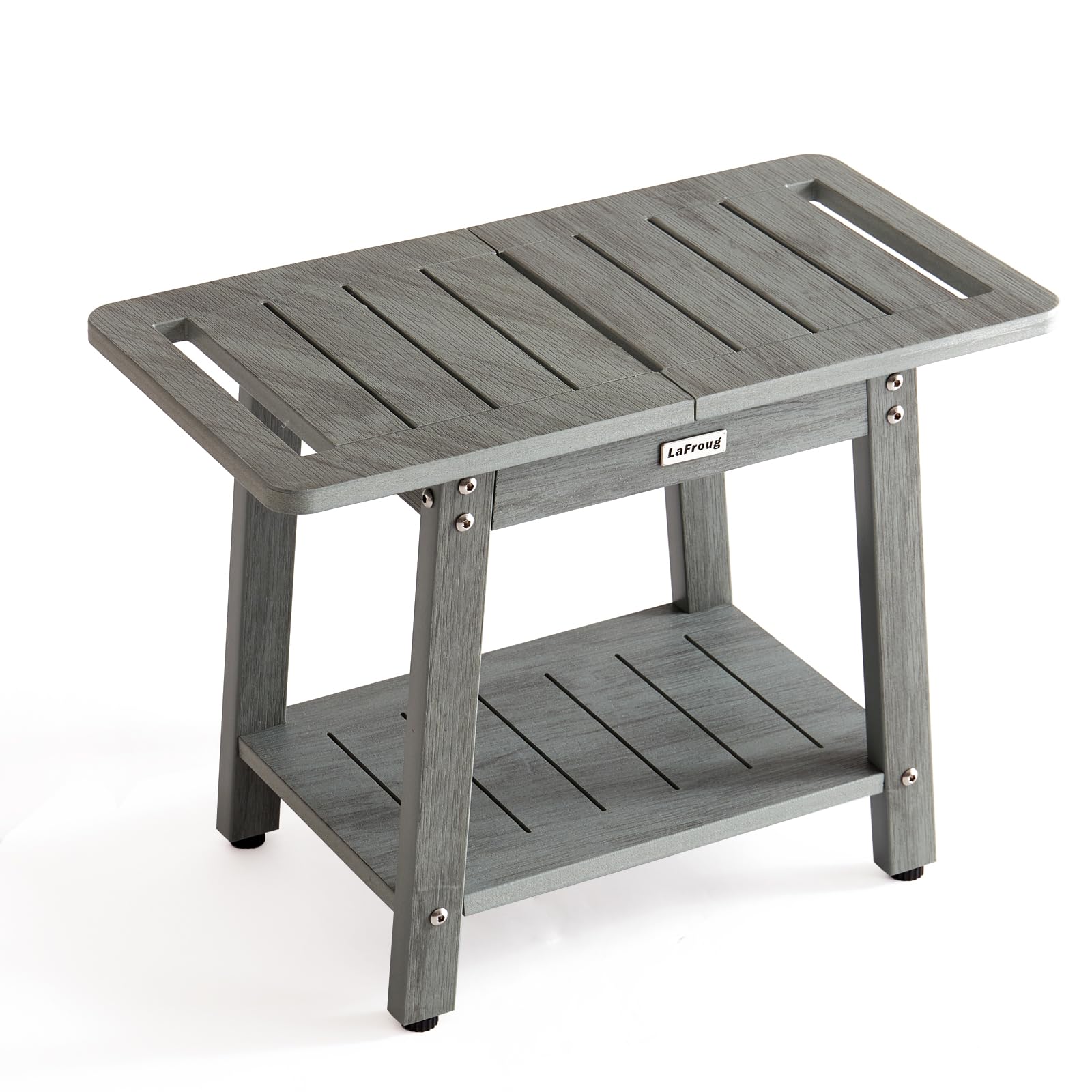 Amazon.com: LaFroug Large Shower Bench, Heavy Duty HDPS Shower Stool ...