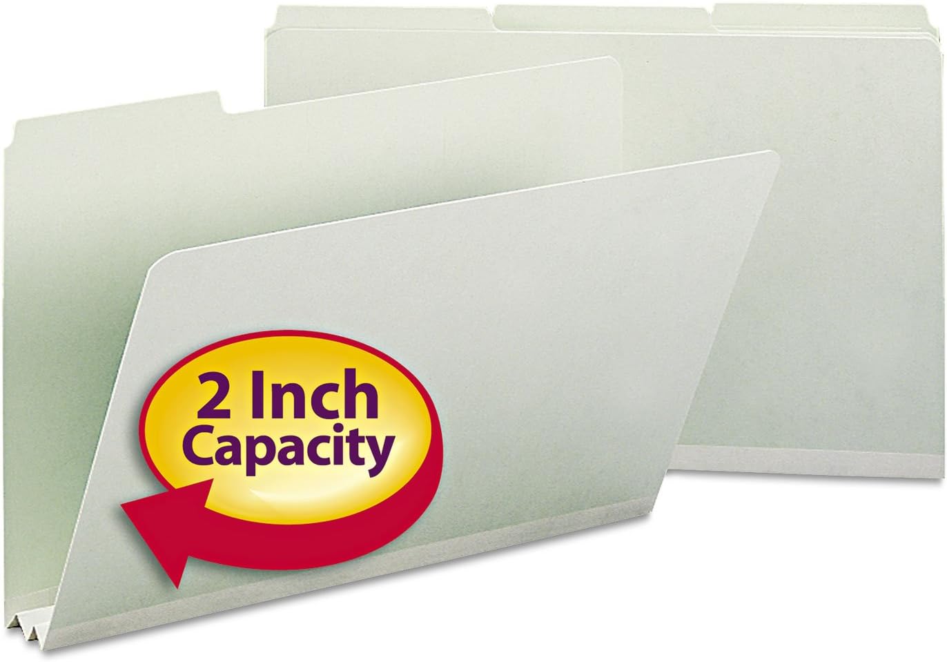 Amazon.com : Smead End Tab Pressboard File Folder, Straight-Cut Tab, 2 ...