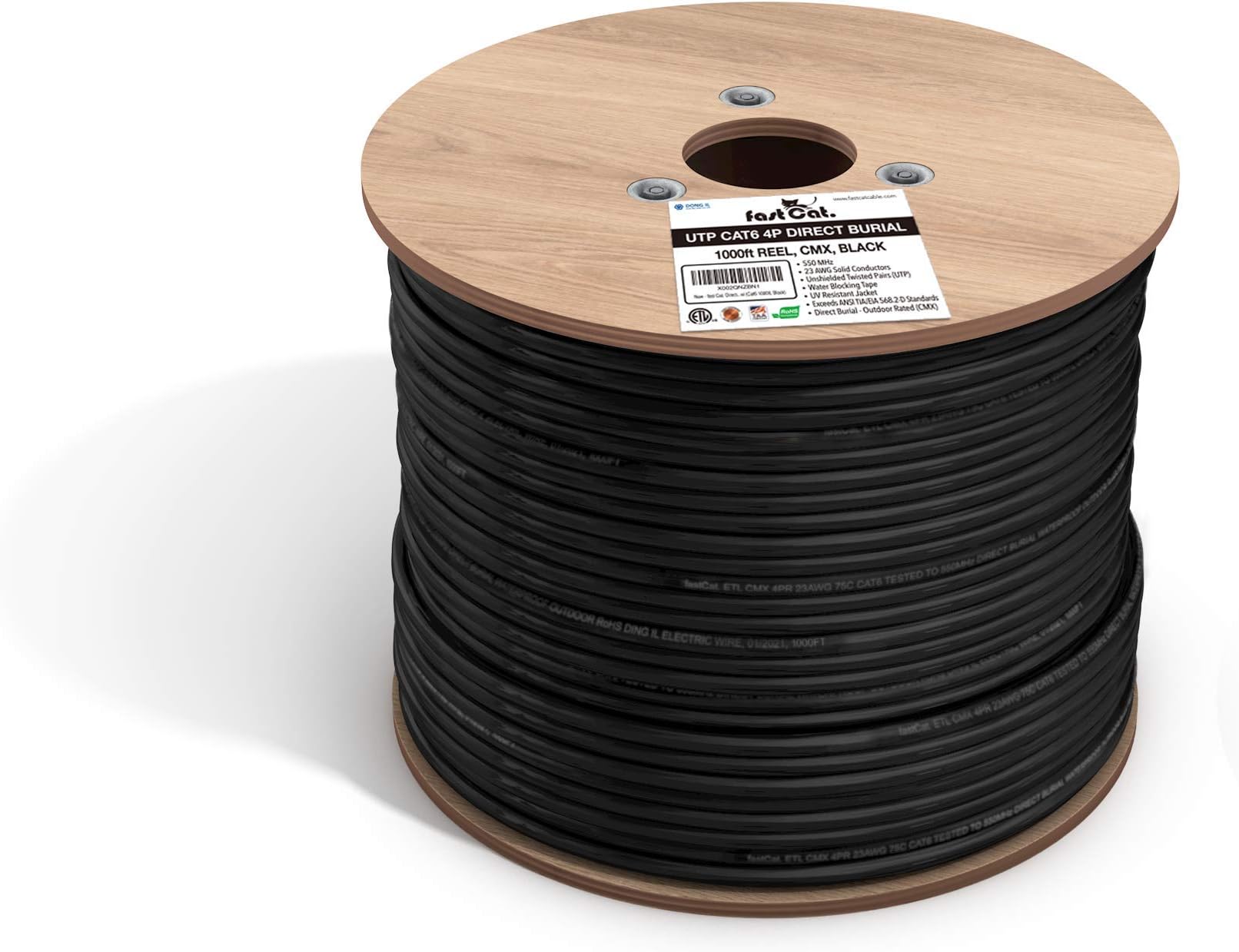 Amazon.com: Certicable 1000 Ft. Heavy Duty BX MC Armored CAT-6 Cat6 ...