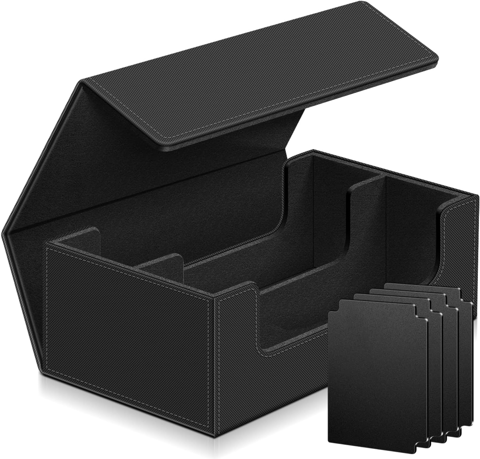 Amazon.com: PUSU Premium Leather Deck Box,1800+,Magnetic Closure ...