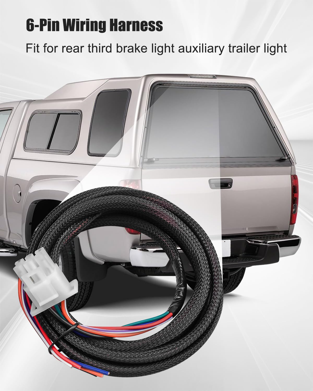 Snapklik.com : 6 Pin Wiring Harness For Tail 3rd Brake Light Auxiliary ...