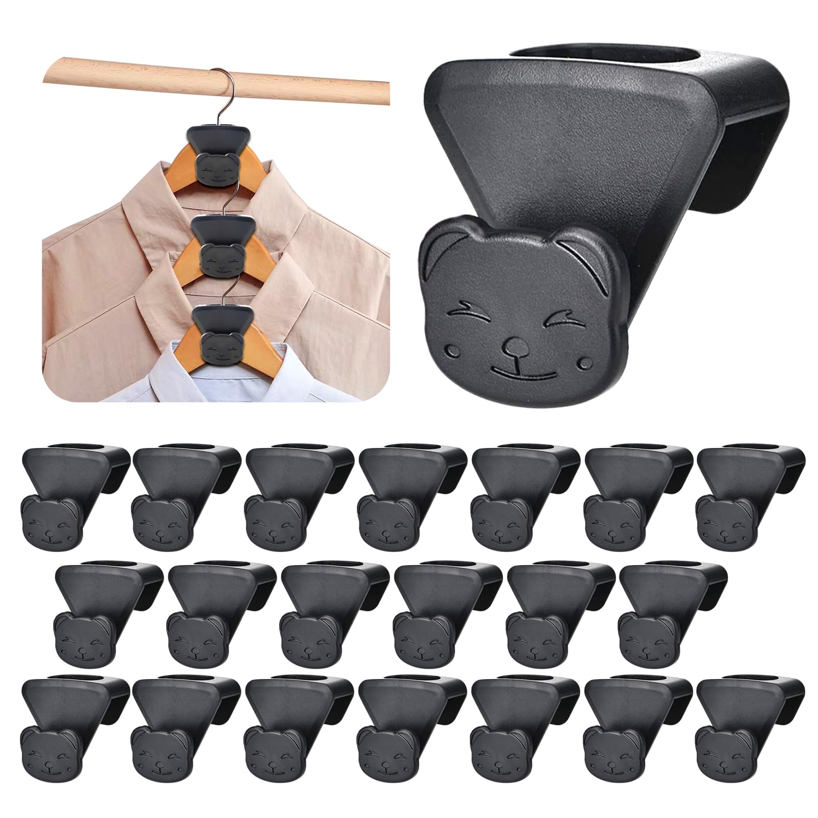 Amazon.com: SEEBRIDER 20PCS Hanger Extender Hooks, Hanger Hooks Space ...