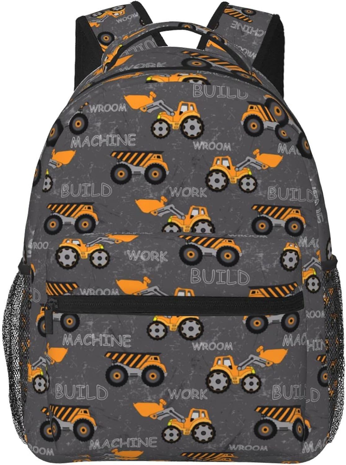 Amazon.com | Construction Cars Truck School Backpack 16 Inch Machines ...