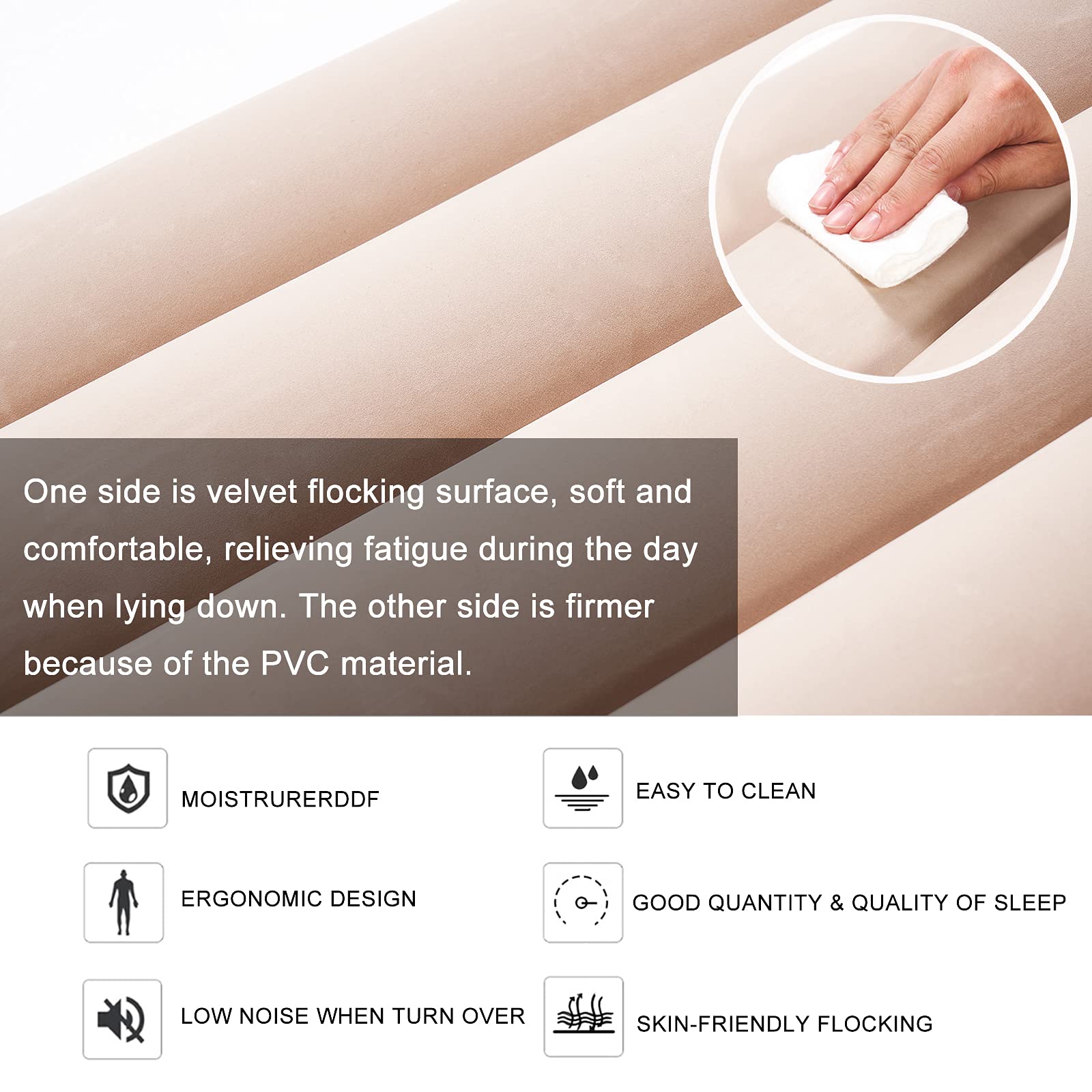 DIMAR GARDEN Inflatable Couch Loveseat Air Sofa for Living Room,Outdoor ...