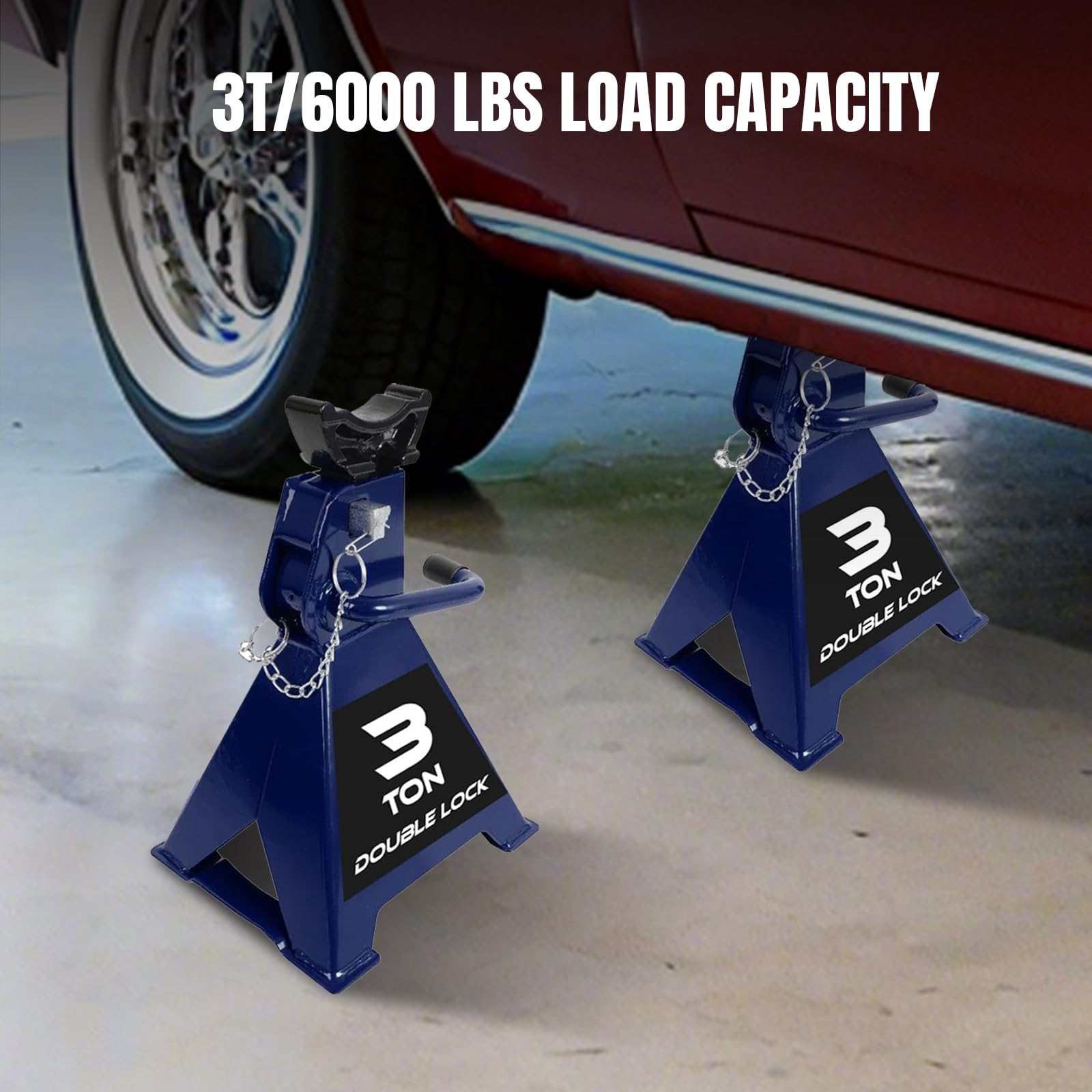 Snapklik.com : TCE Car Jack Stands 3 Ton