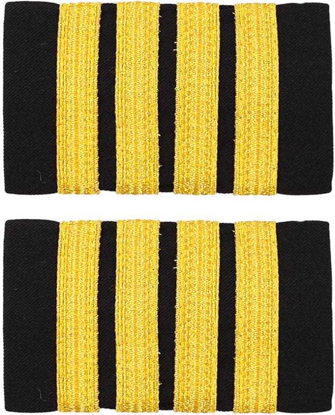 Amazon.com: Zaldita 1 Pair Pilot Epaulet Shoulder Boards Traditional ...
