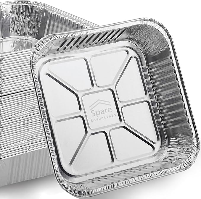 Amazon.com: 8x8 Foil Pans (55 Pack) - 8 Inch Square Aluminum Pans ...