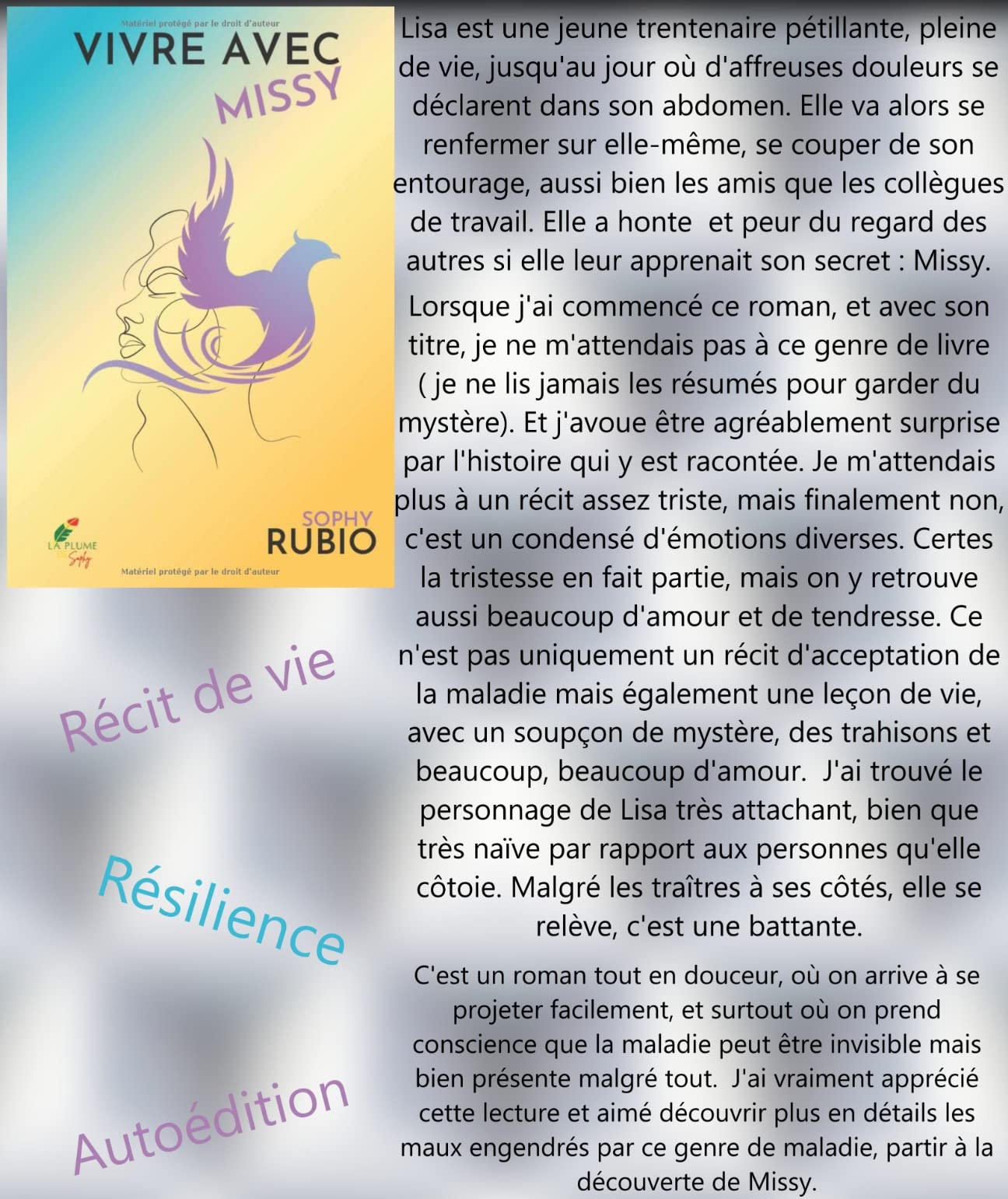 VIVRE AVEC MISSY: roman feelgood - témoignage fiction - roman de vie ...