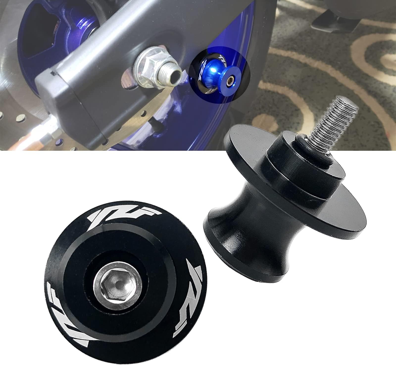Amazon.com: i5 Billet Swingarm Spools Sliders for Yamaha YZF R3 R6 R6S ...